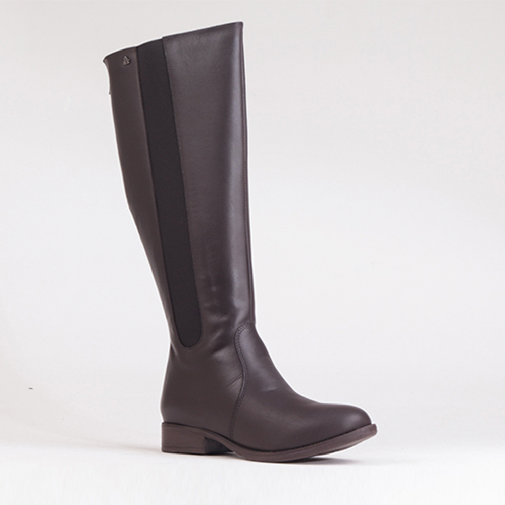 Froggie Knee High Boot Brown Style 12023 - ChicShoetique